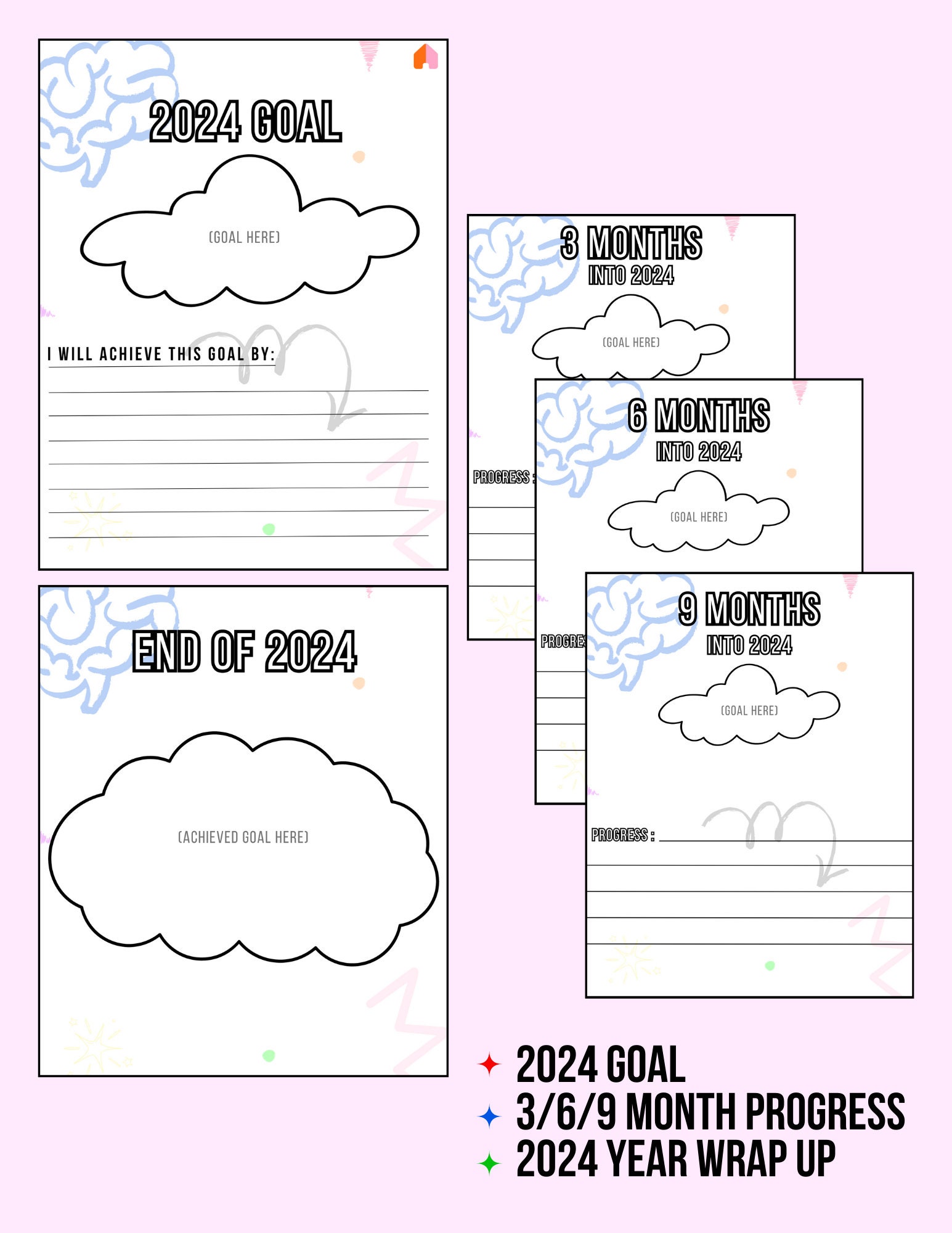 Digital 2024 Mantra 369 Manifest Journal 365 Day Planner Schedule ...