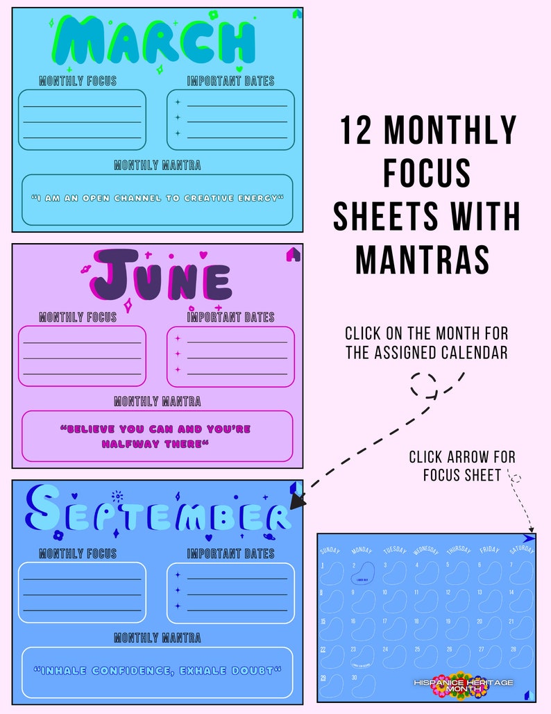 Digital 2024 Mantra + 369 Manifest Journal | 365 Day Planner | Schedule ...
