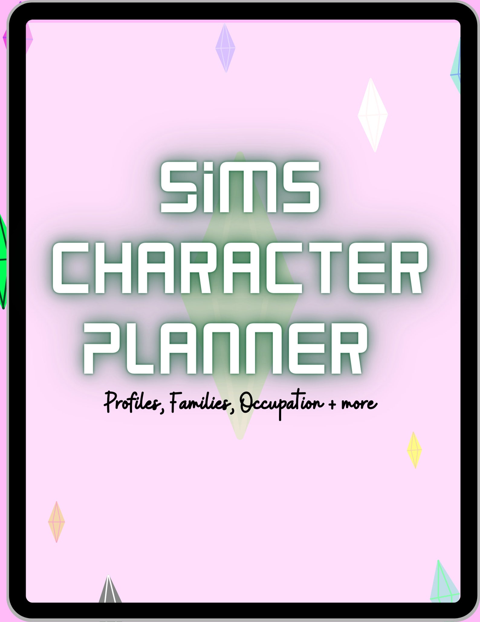 The Sims 4 Character Unofficial Planner | Goodnotes Journal | Printable ...