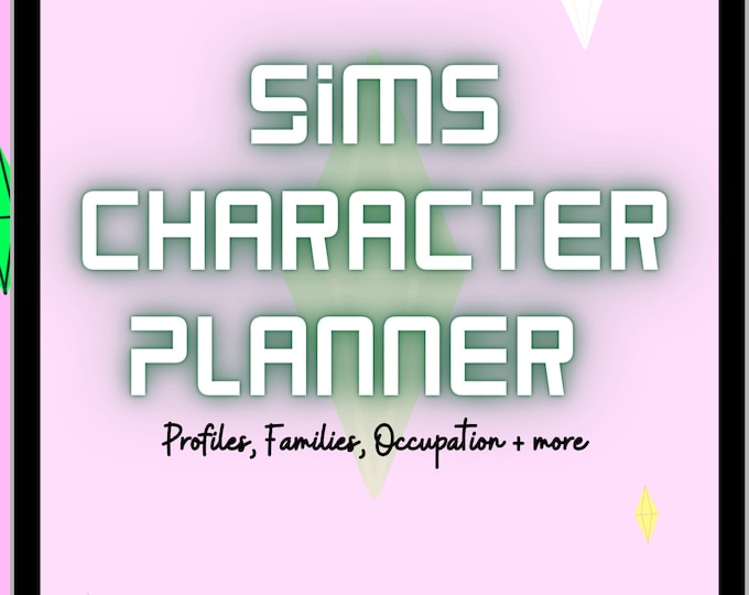 The Sims 4 Character Unofficial Planner Goodnotes Journal Printable ...