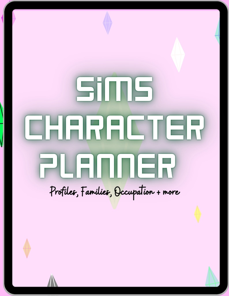 The Sims 4 Character Unofficial Planner | Goodnotes Journal | Printable ...