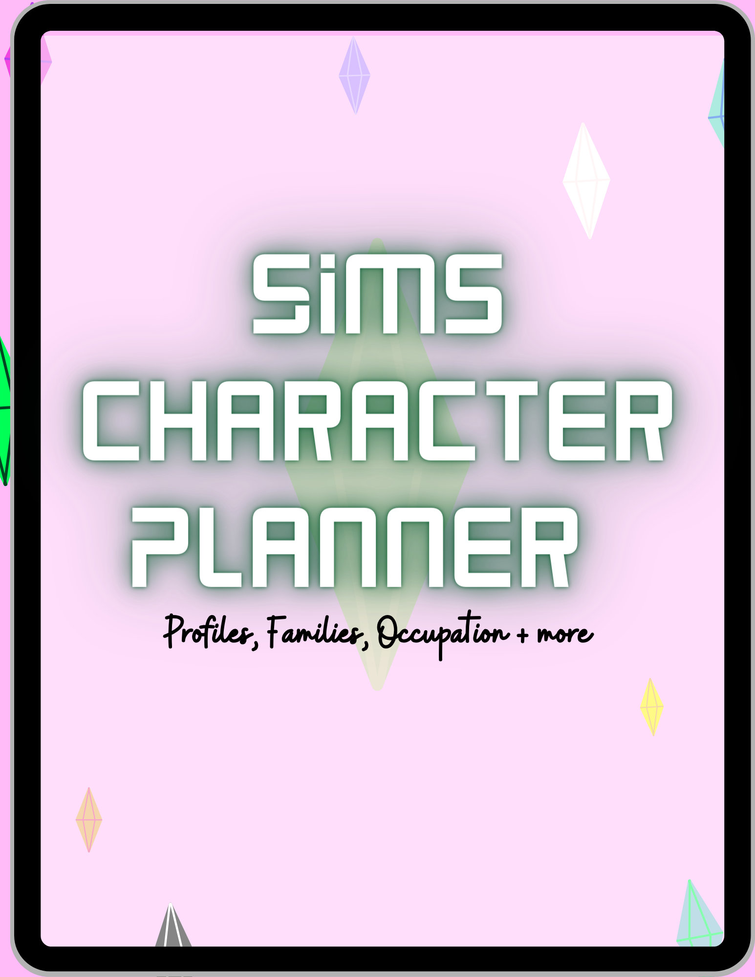 The Sims 4 Character Unofficial Planner | Goodnotes Journal | Printable ...