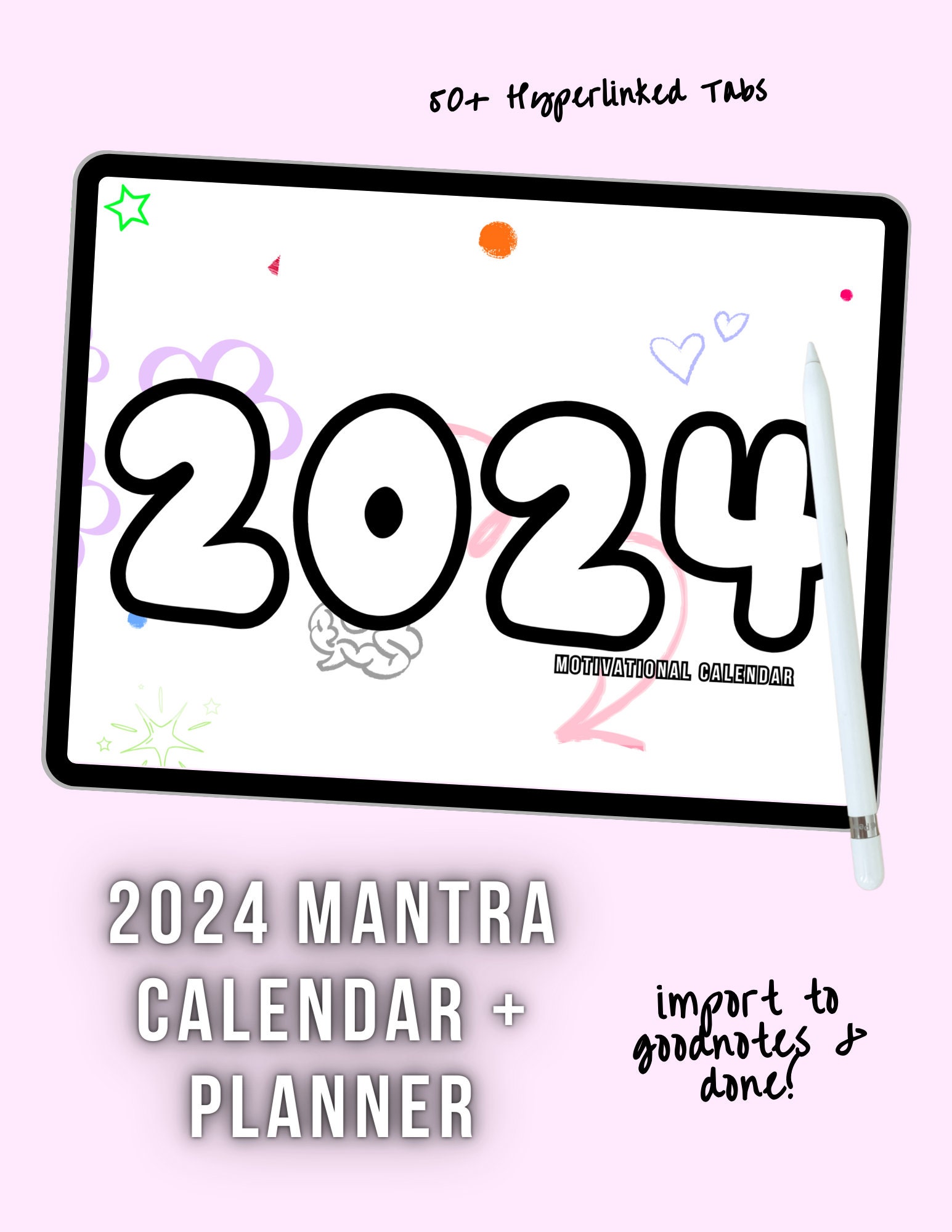 Digital 2024 Mantra 369 Manifest Journal 365 Day Planner Schedule ...