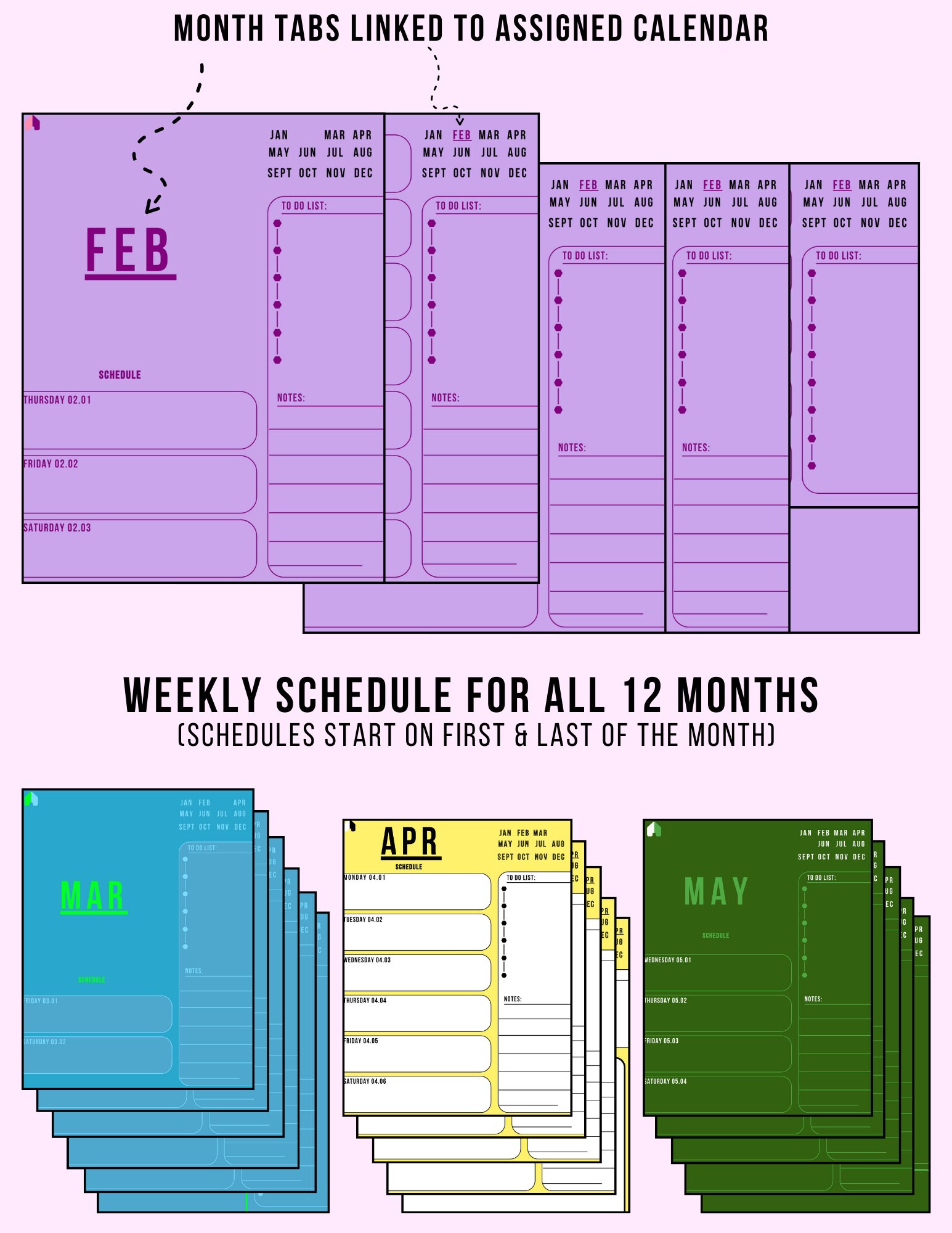 Digital 2024 Mantra 369 Manifest Journal 365 Day Planner Schedule ...