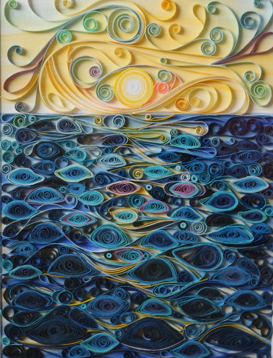 Light Reflections, Painting Paper Quilling Framed Wall Hanging - Etsy