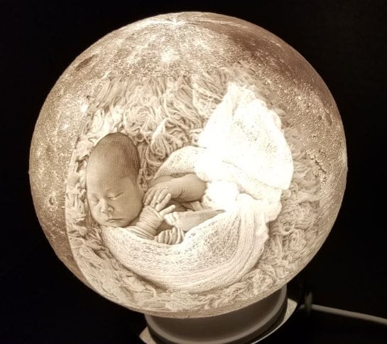 Custom Photograph Lithophane 3D Print - Gzerozeroprints - Etsy