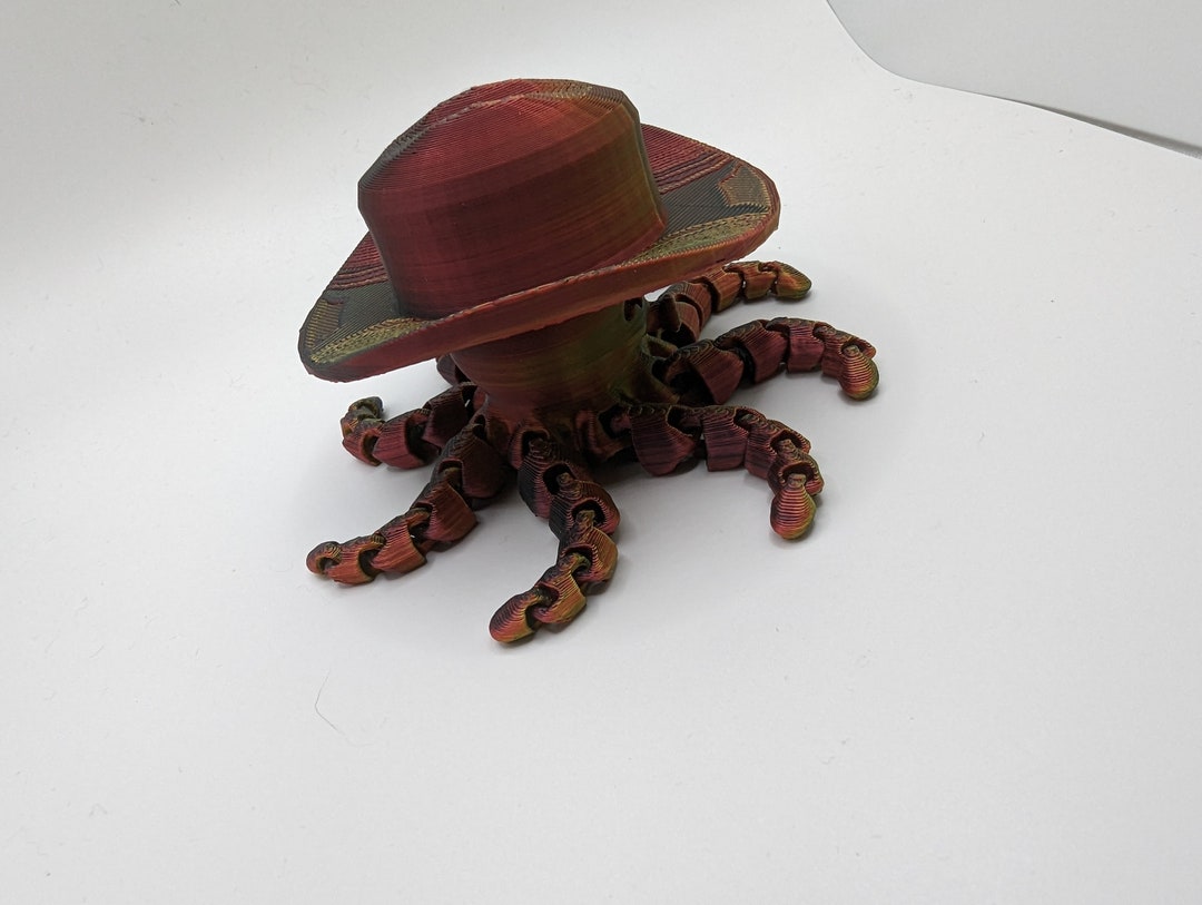 Multi-colored Articulated Octopus - Etsy