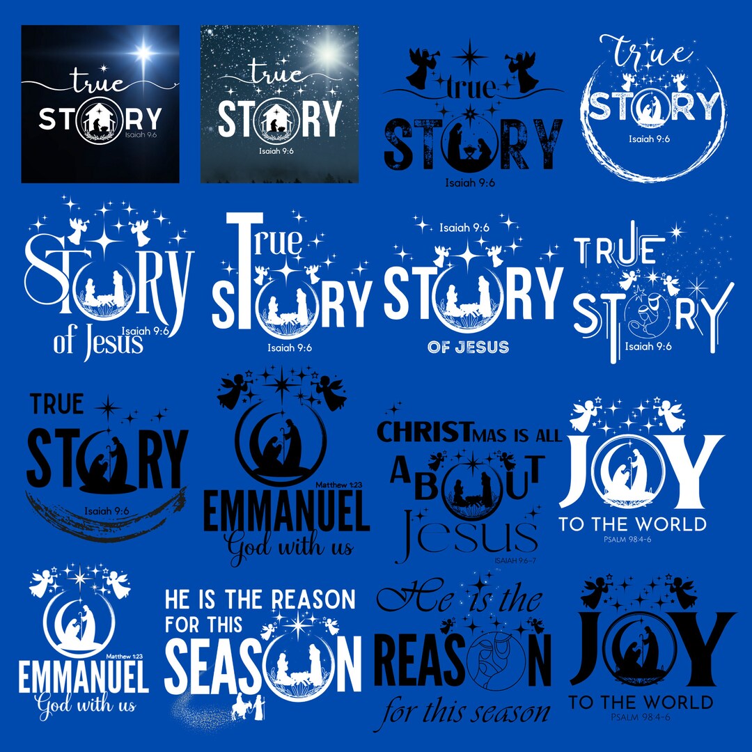 True Story PNG Bundle, Nativity Scene Png, True Story, Jesus Birth ...