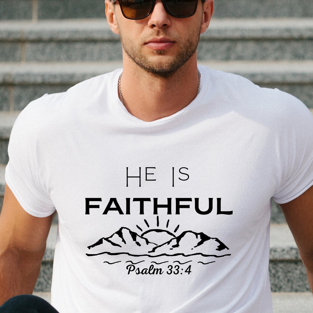 He is Faithful Png File for Sublimation, Christian Png, Bible Verse Png ...