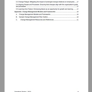 The Power of Transformation - A Guide to Effective Change Management E ...