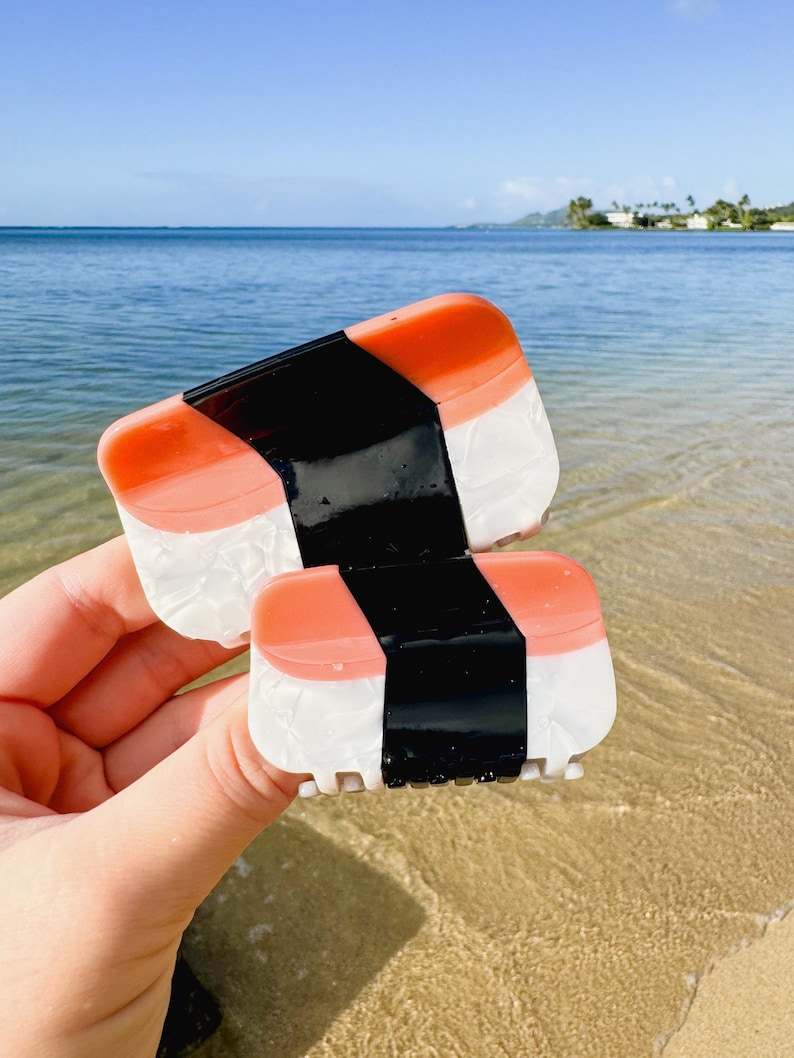 Mini Spam Musubi Hair Claw - Etsy