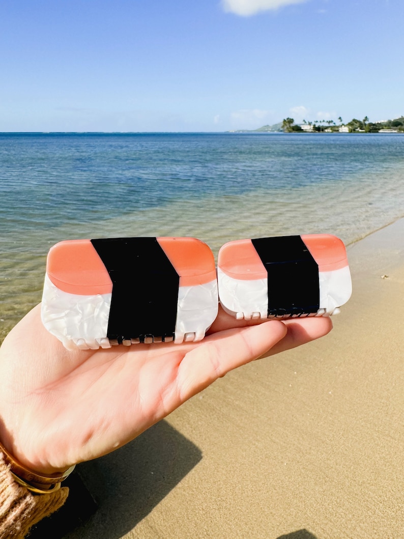 Mini Spam Musubi Hair Claw - Etsy
