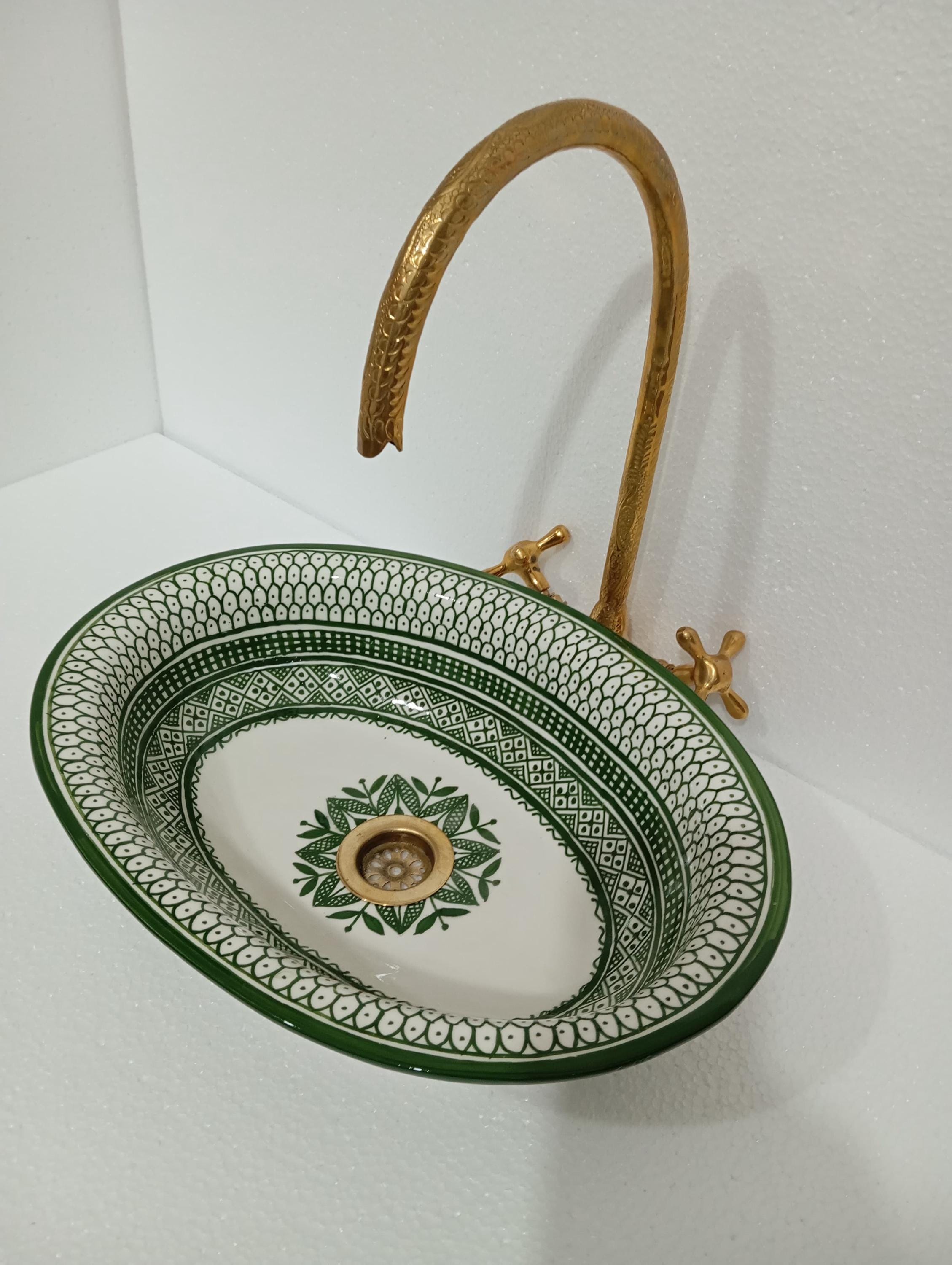 Custom Bathroom Ceramic Sink, Handmade Pottery Vanity Basin, Countertop ...