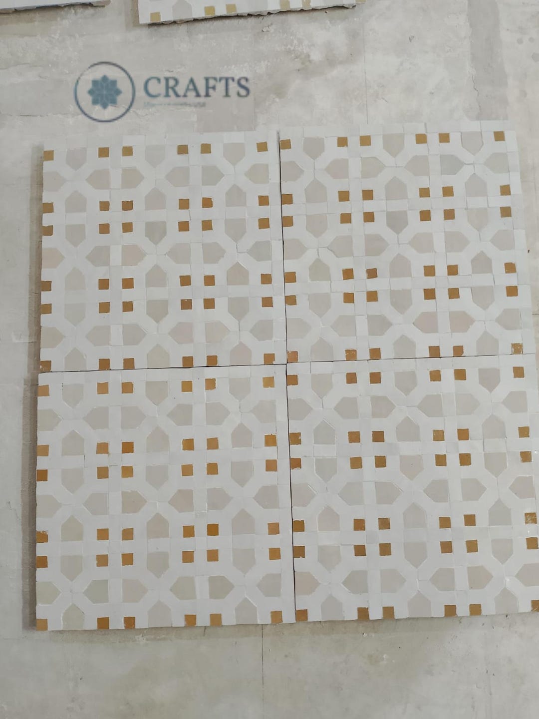 Handmade Moroccan Zellige Tile • 12x12 Geometric Terracotta Mosaic - Etsy