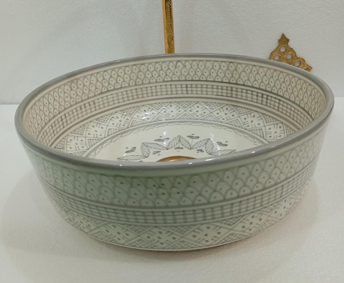 Ceramic Bathroom Sink: 100% Handmade Vessel Vanity, Custom Pottery ...