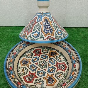 Handmade Moroccan Tagine for Cooking and Serving, Large Ceramic Tagine ...