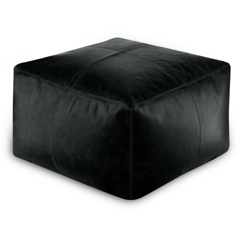 Custom Leather Pouf,leather Puff,pouf Leather,nursery Pouf,round ...