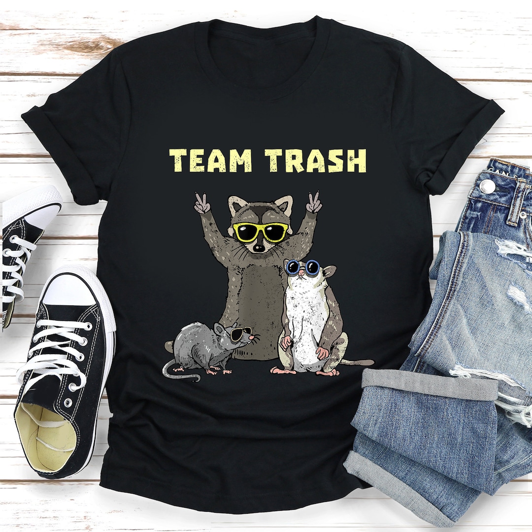 Team Trash Opossum Raccoon Rat Funny Animals Garbage Gang - Etsy