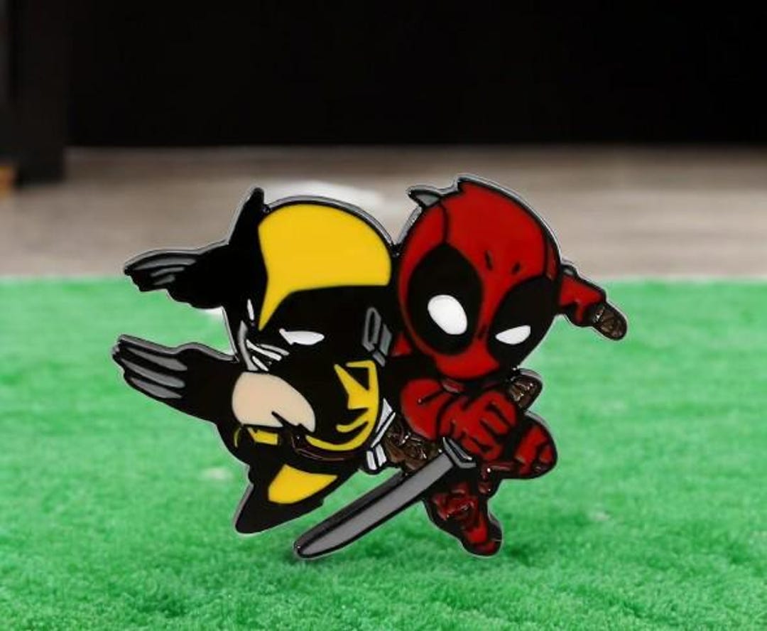 Deadpool Wolverine Enamel Pin Marvel Superhero Duo - Etsy