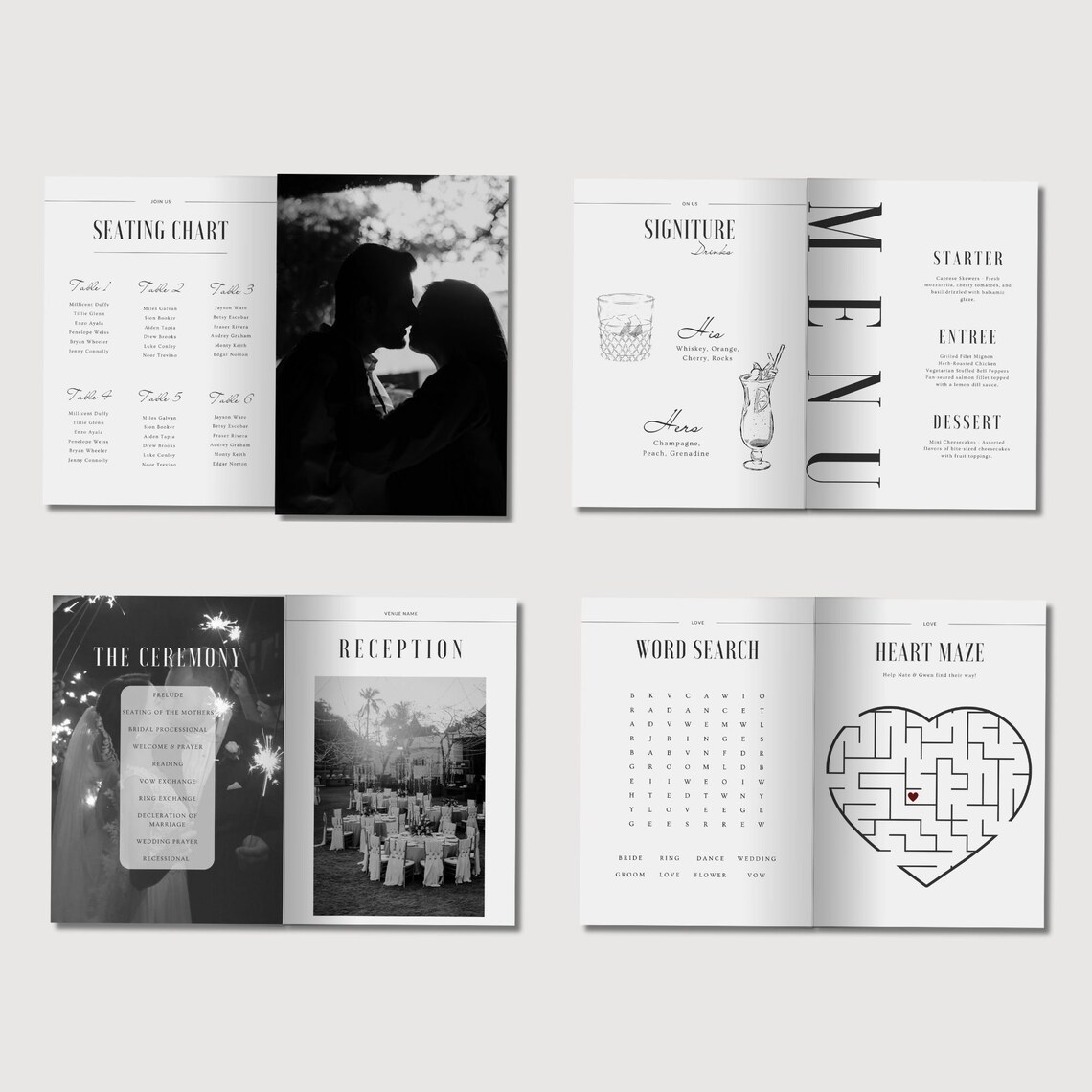 Wedding Magazine, 25 Pages Wedding Magazine Template Canva, Wedding ...