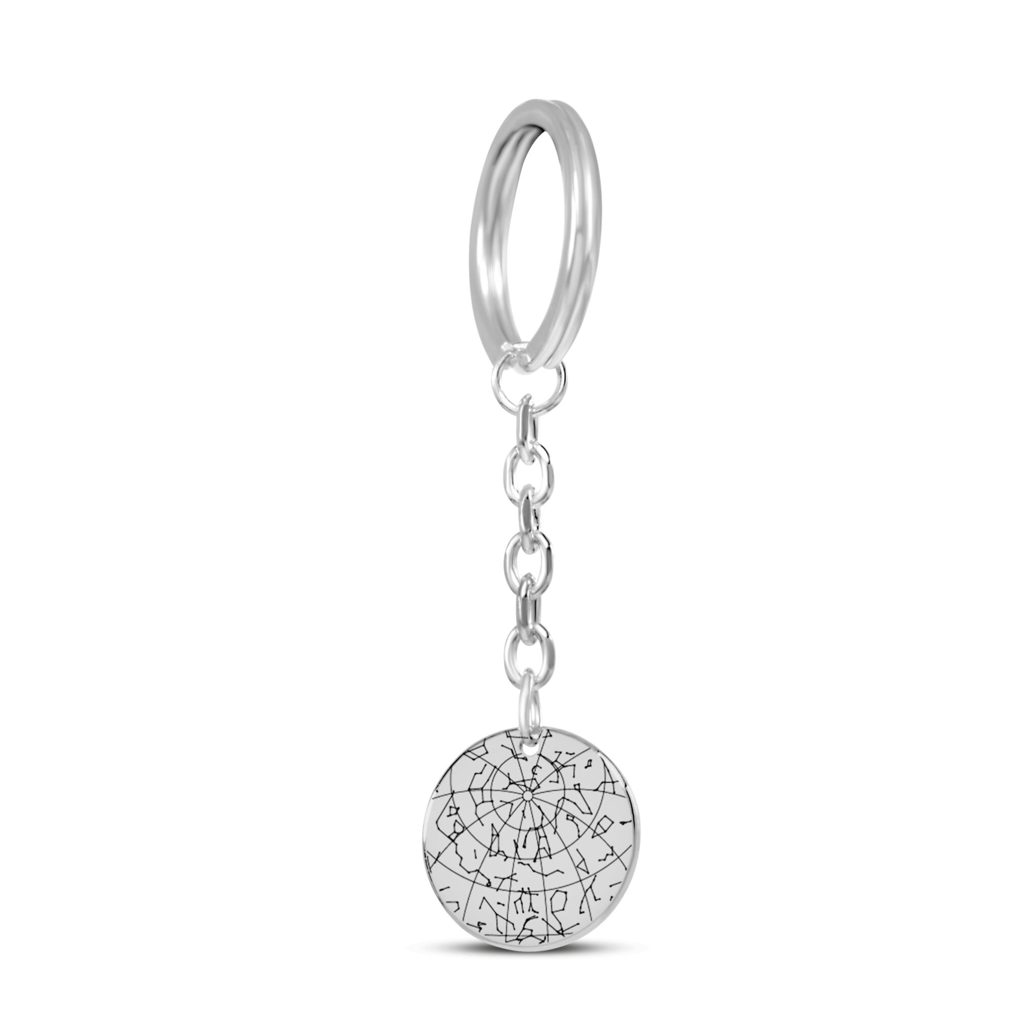 Personalized Soberversary Star Map Keychain for Addiction Recovery ...