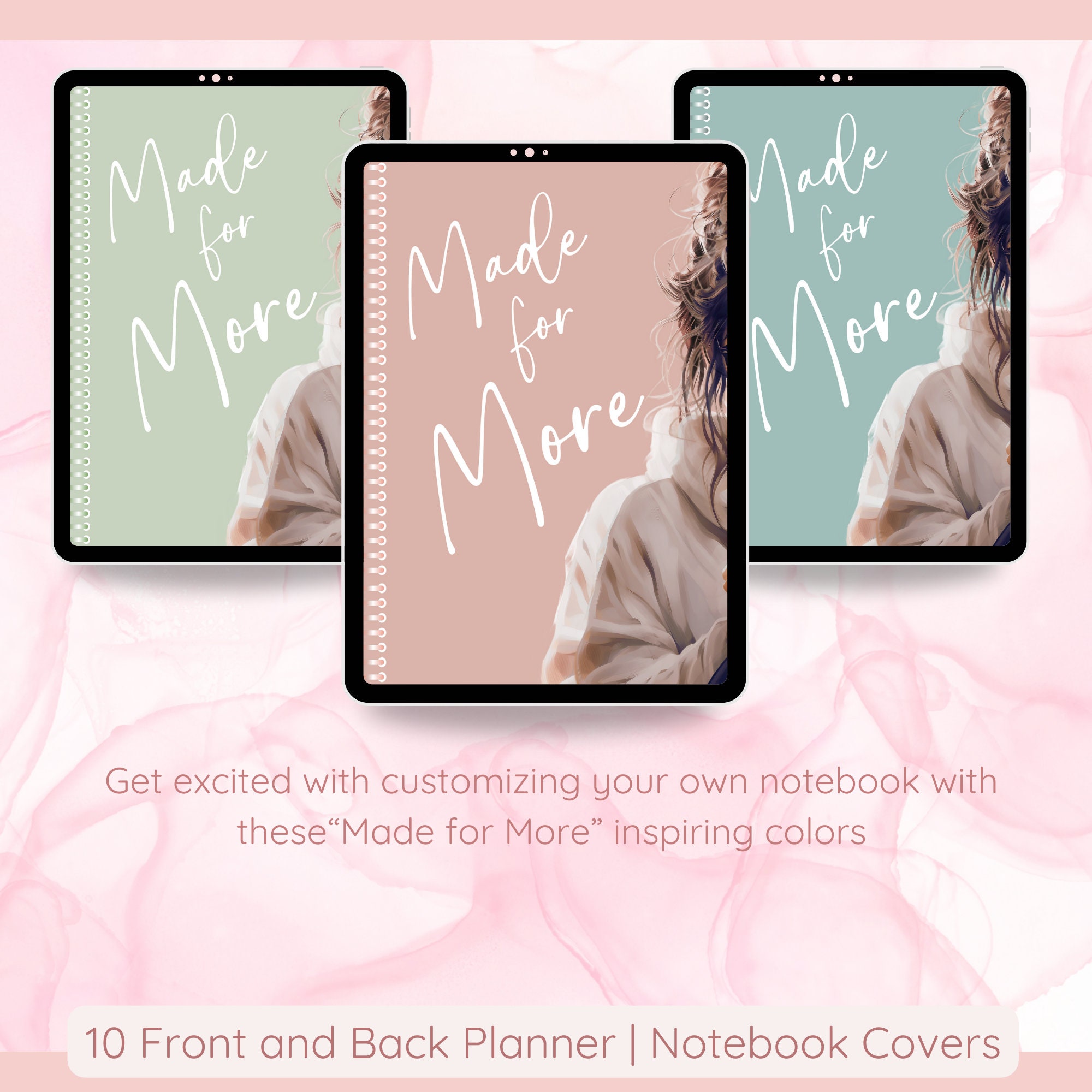 Digital Notebook Cover Cute Colored Planner Cover Goodnotes Notebook ...