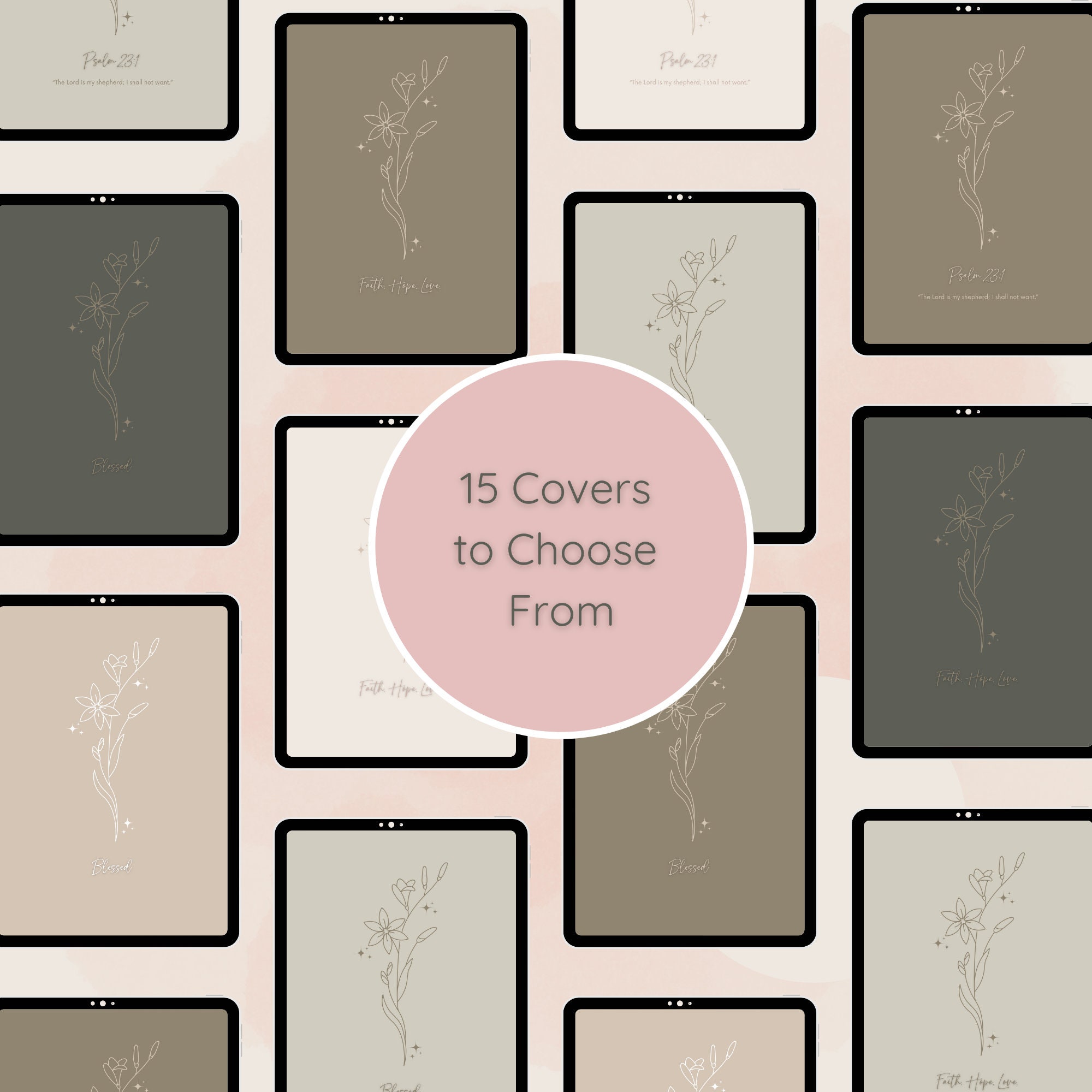 Inspiring Earth Toned Digital Notebook Cover Notability Cover Goodnotes ...