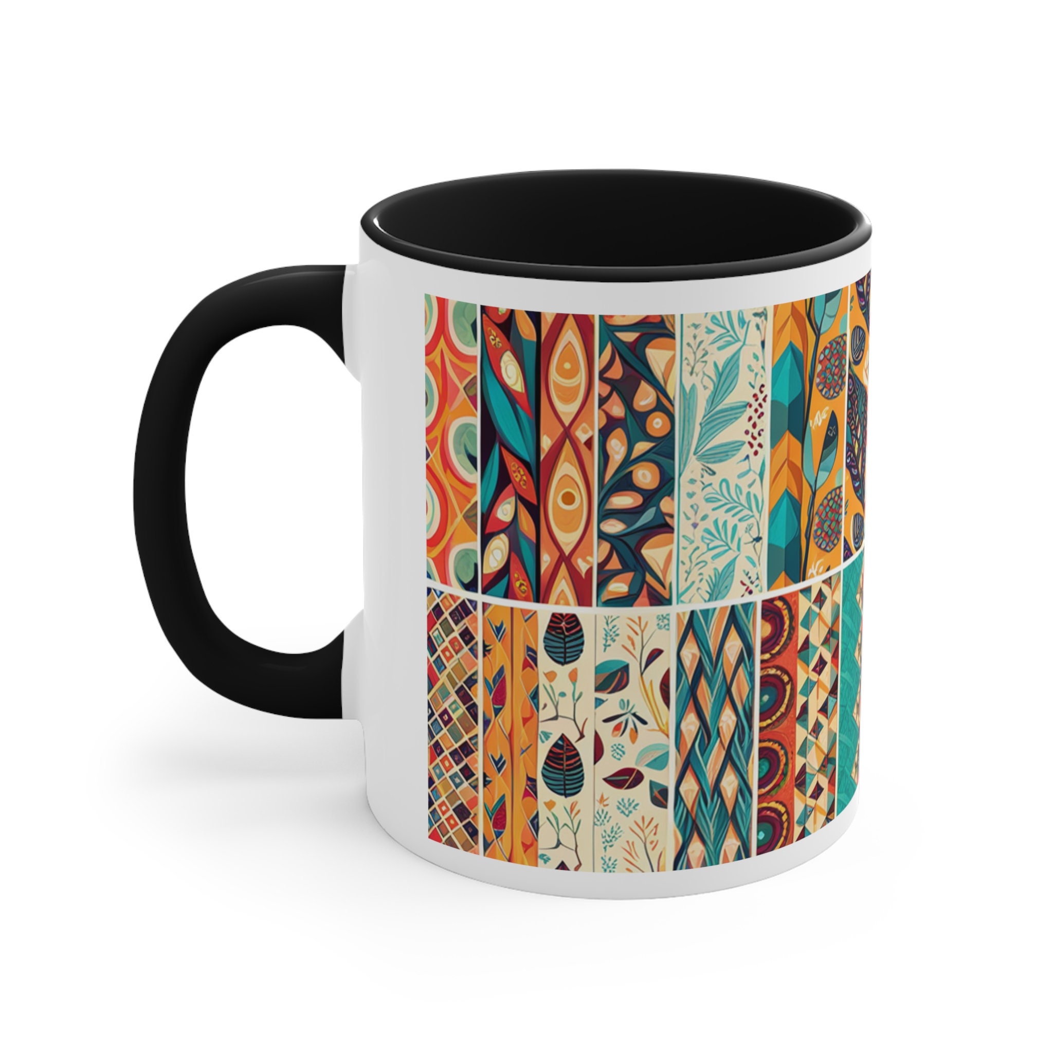 Multicolor Modern Art Coffee Mug, Art Coffee Mug, Abstract Art Mug ...