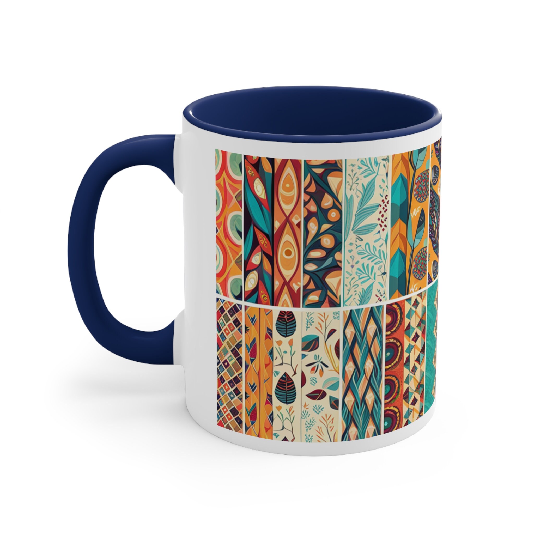 Multicolor Modern Art Coffee Mug, Art Coffee Mug, Abstract Art Mug ...