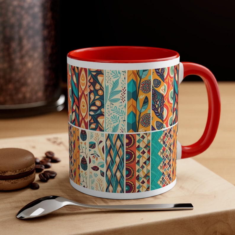 Multicolor Modern Art Coffee Mug, Art Coffee Mug, Abstract Art Mug ...