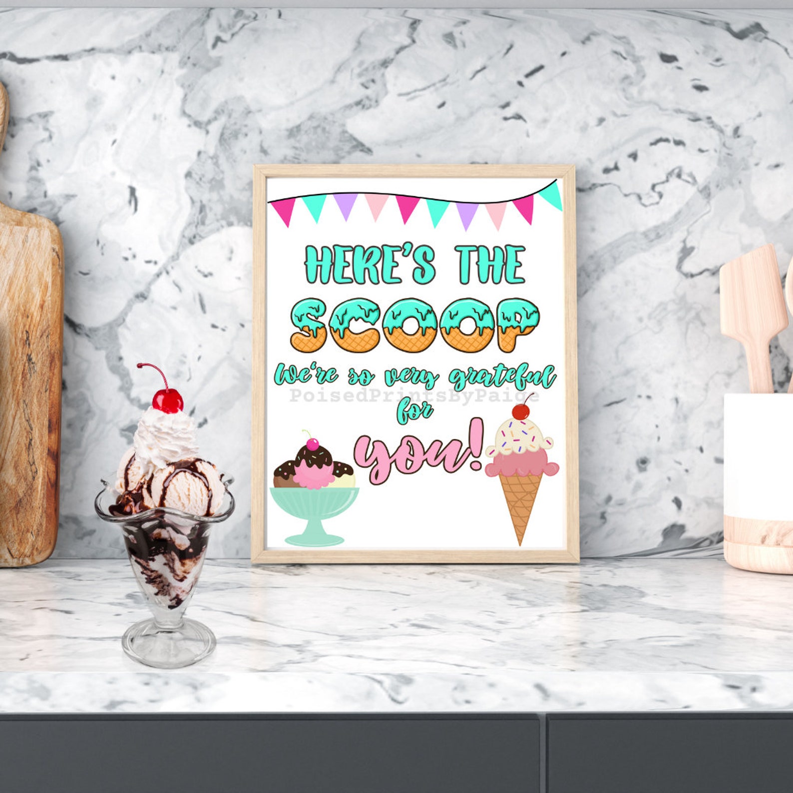 Appreciation Sign Bundle, 15 8x10 Signs, Instant Download, Staff ...