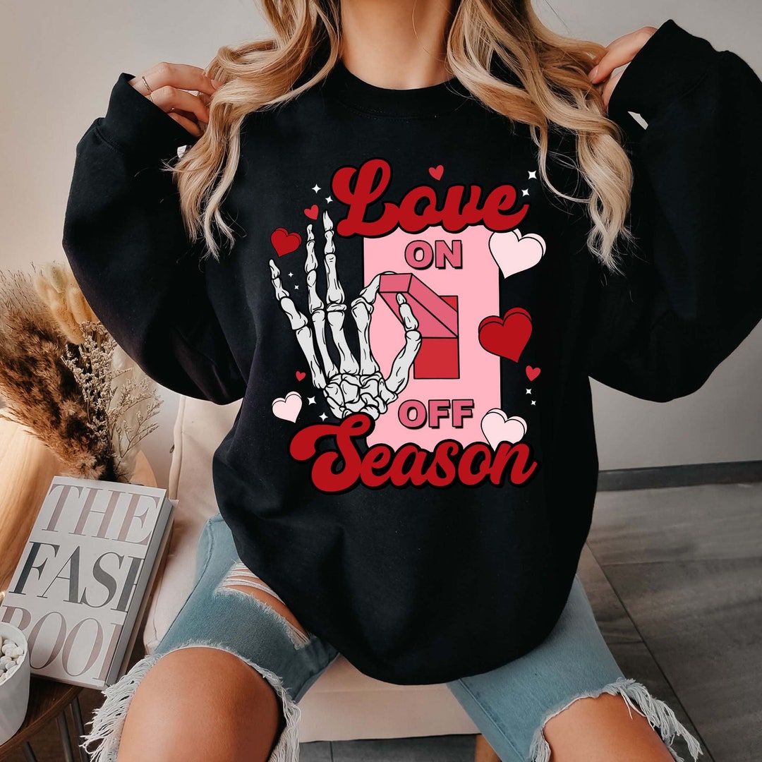 Camisa Love Season Sudadera Esqueleto De San Valentín Diseño De