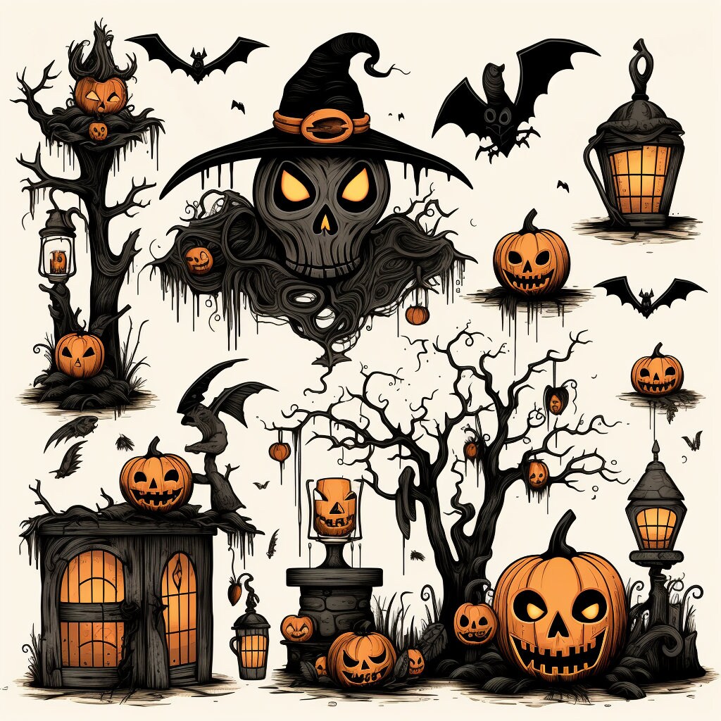Halloween Clip Art - Etsy