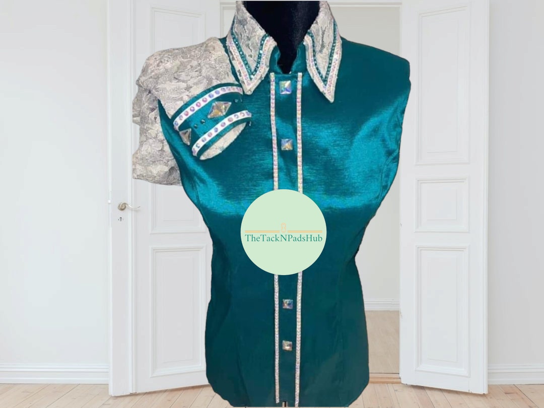 Western Show Shirts ,showmanship Shirts, Show Shirts(sheer Sleeves ...