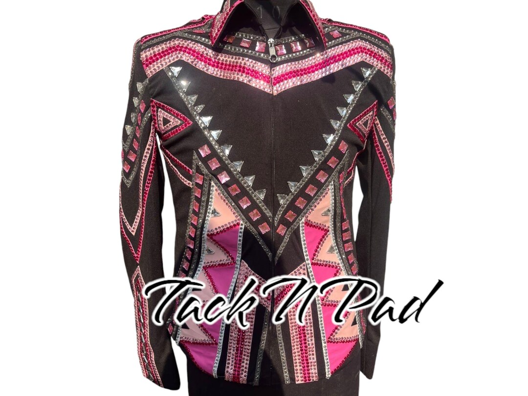 Stretchable Western Showmanship Jacket: Rhinestone Swirl Design - Etsy