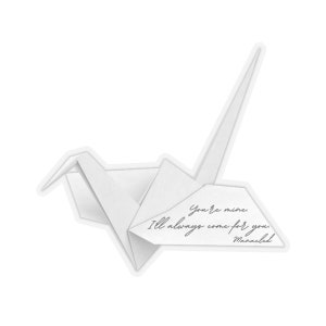 Paper Crane Manacled Sticker - Etsy