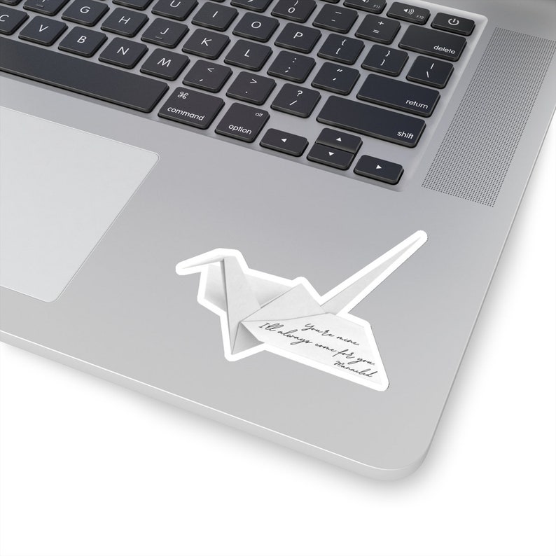 Paper Crane Manacled Sticker - Etsy