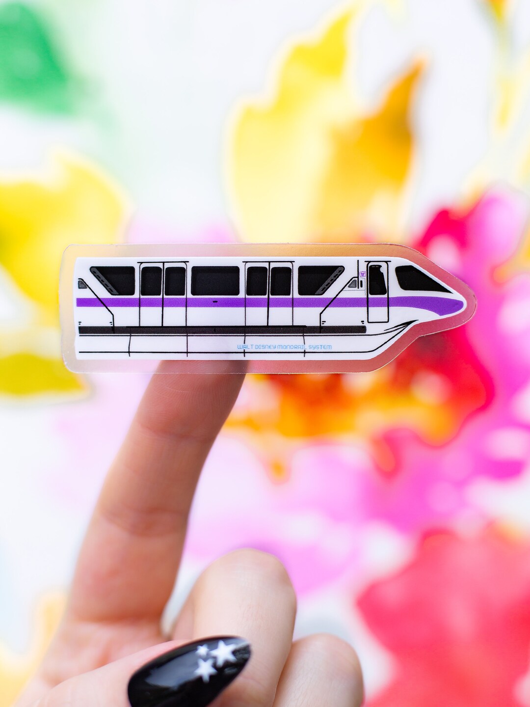 Monorail Sticker Purple / Disney Stickers / Disneyland / Disneyworld ...