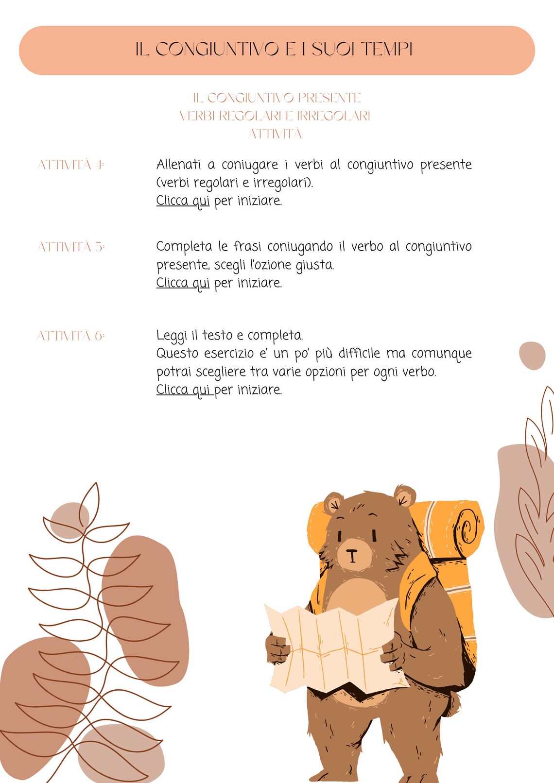 Il Congiuntivo Presente E Passato PDF With Online Activities - Etsy