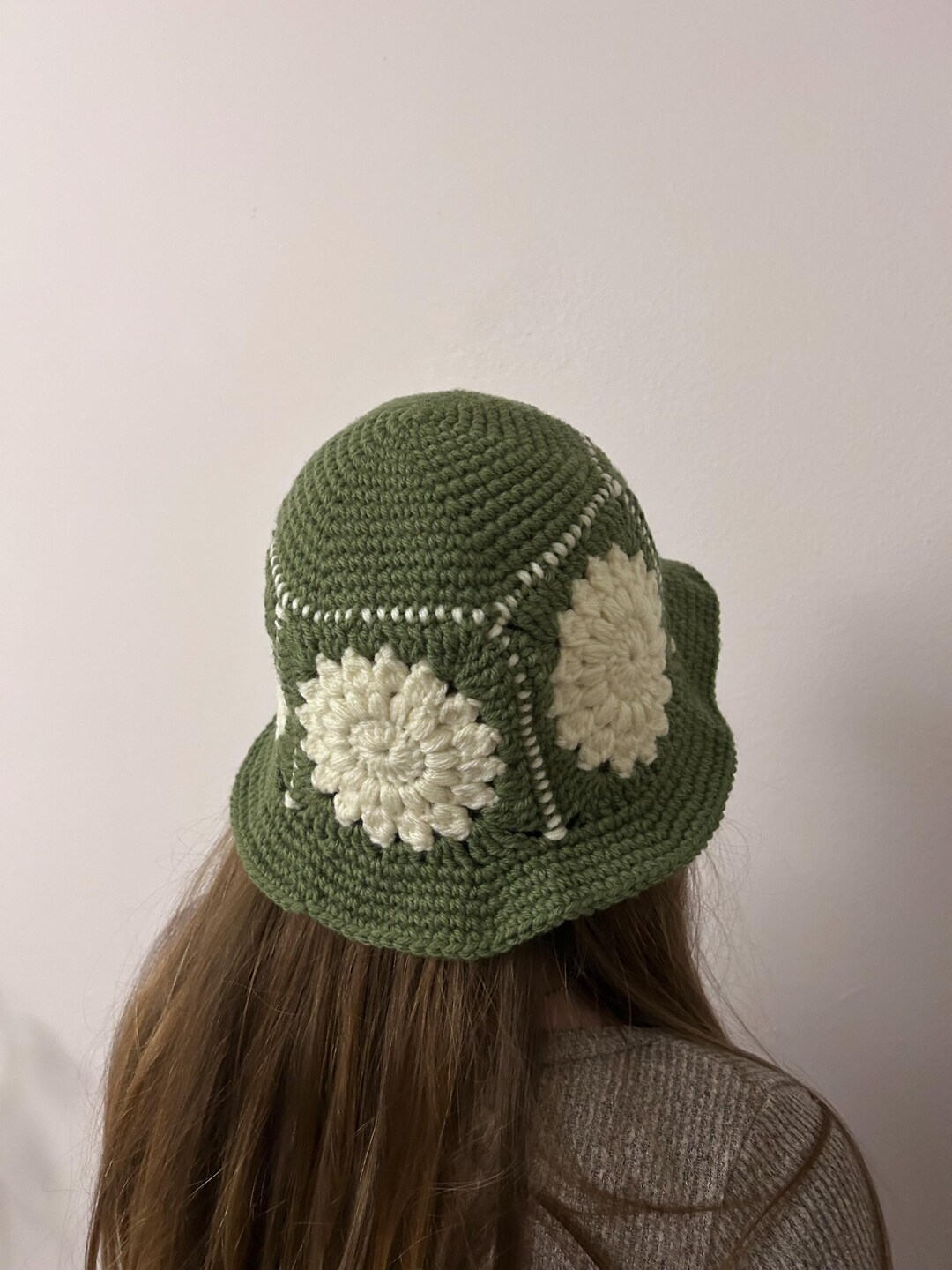 Floral Granny Square Bucket Hat - Etsy