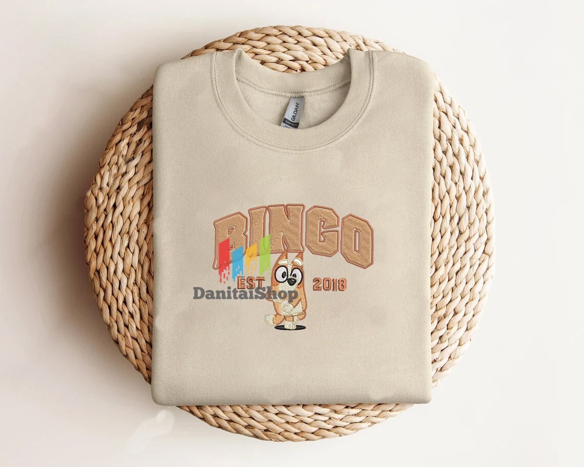 Bluey Bingo Embroidery Design Trendy Embroidered File - Etsy