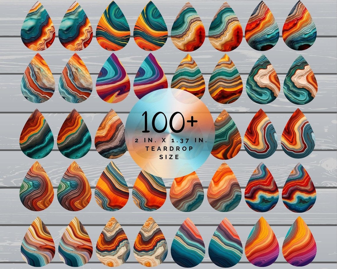 100+ Wood-like Teardrop Sublimation Earring Designs, Sublimation ...