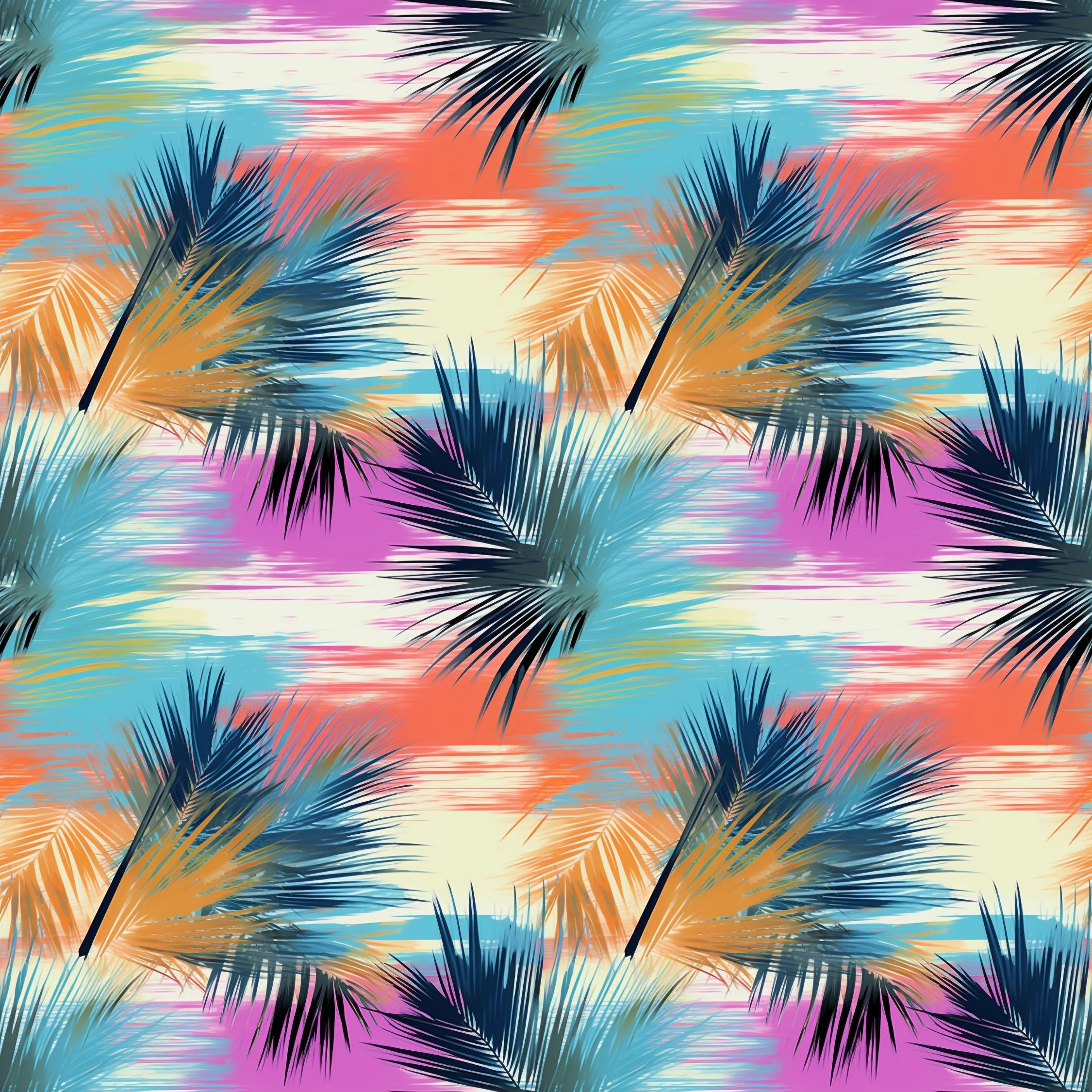 130+ Palm Leaves Seamless Patterns, Seamless Digital Paper, Seamless ...