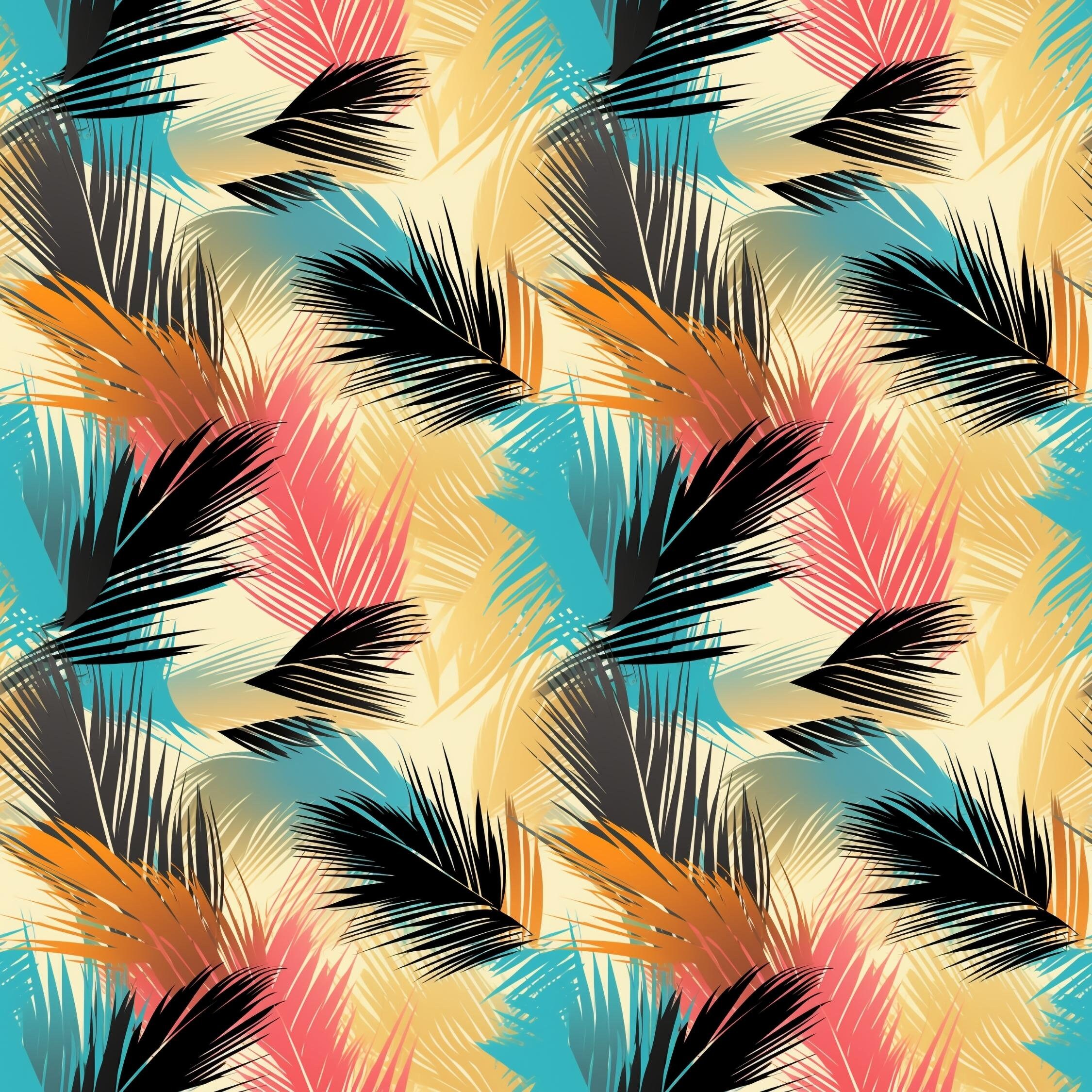 130+ Palm Leaves Seamless Patterns, Seamless Digital Paper, Seamless ...
