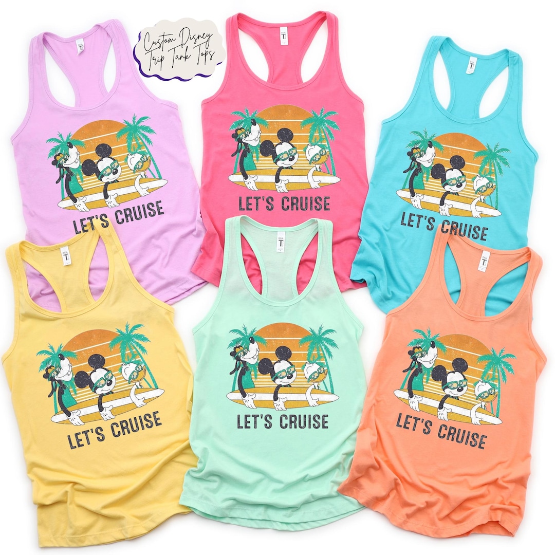 Disney Vacation Tank Tops, Disneyland Trip 2025 Tank Tops, Disney ...