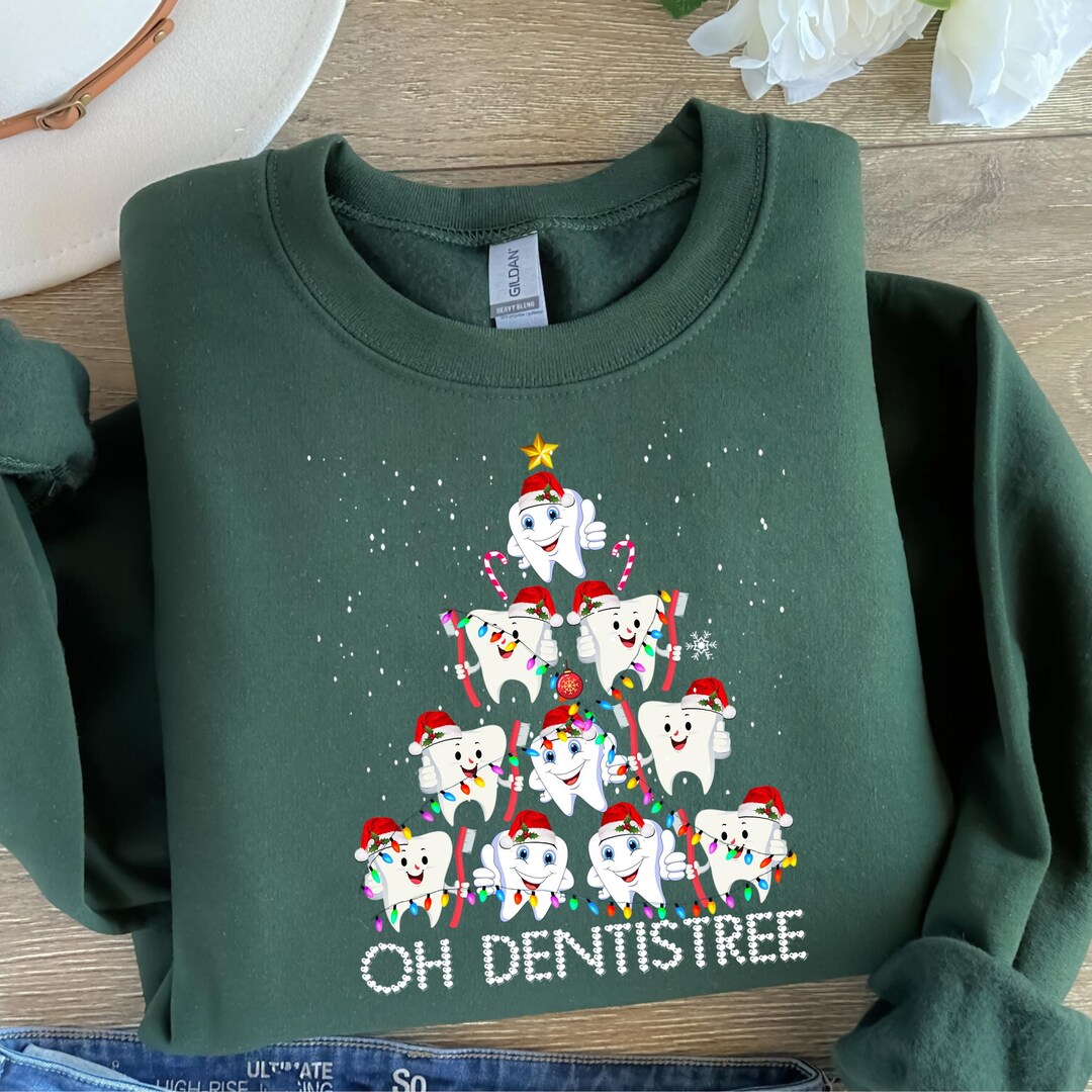 Funny Christmas Teeth Shirt, Christmas Dentist Shirt, Christmas Dentist ...
