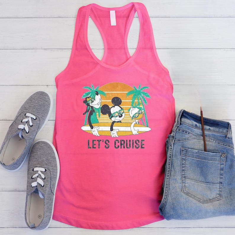 Disney Vacation Tank Tops, Disneyland Trip 2025 Tank Tops, Disney ...