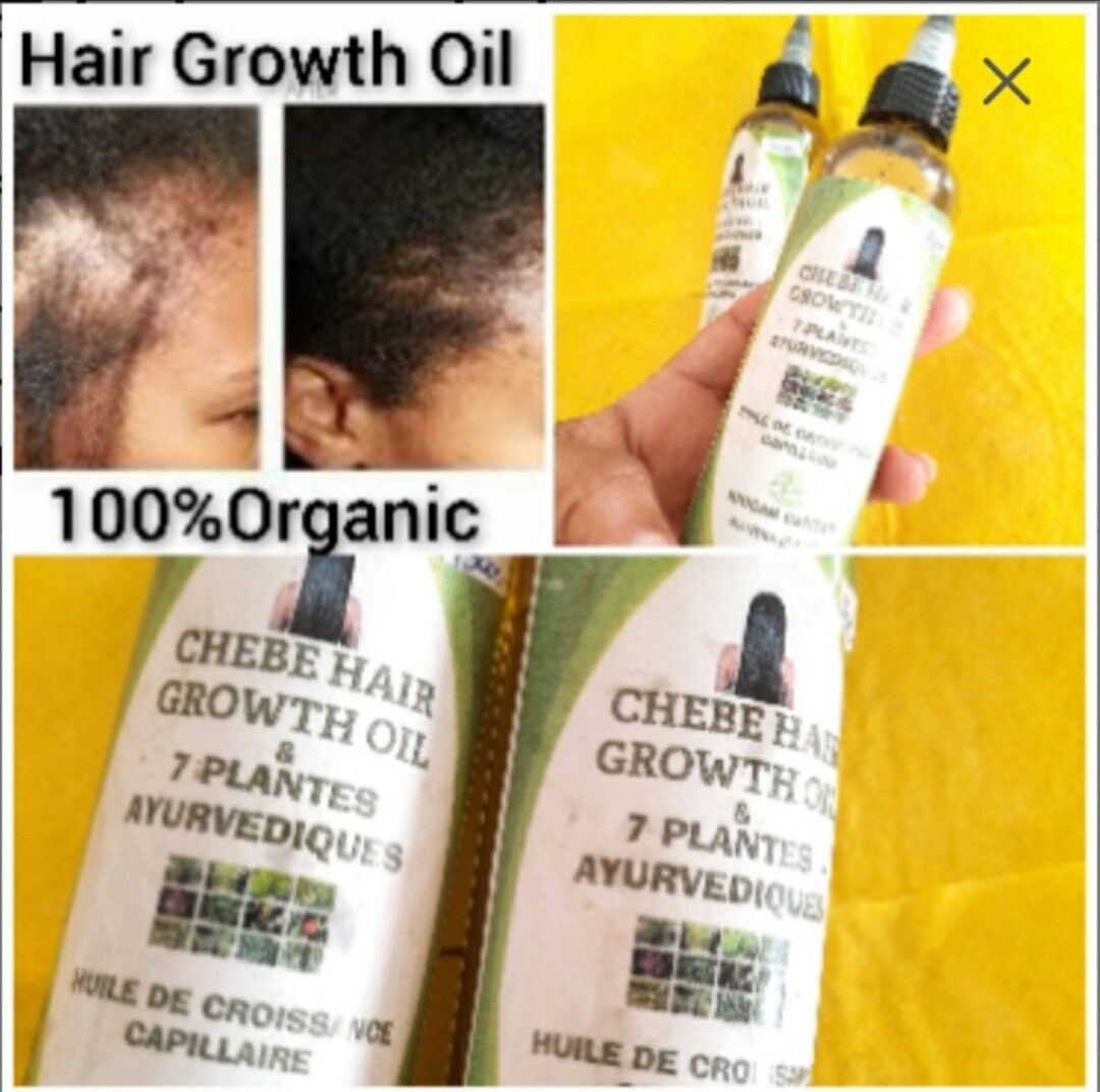 ORGANICS HAIR GROWTH Oil Ayurvédiques Indian Herbs & Chebe Concentrated ...