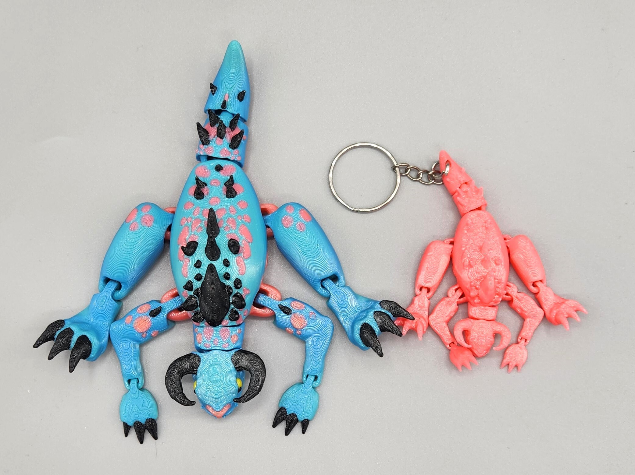 Fallout Cute Flexi Deathclaw, With Extra Small Keychain Variant 3D ...