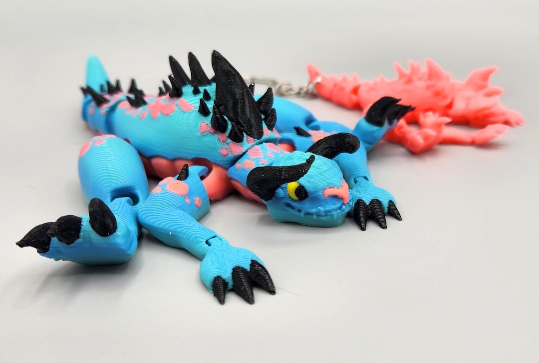 Fallout Cute Flexi Deathclaw, With Extra Small Keychain Variant 3D ...